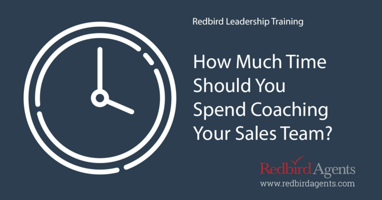 How much time should you spend coaching your sales team? - Redbird Agents